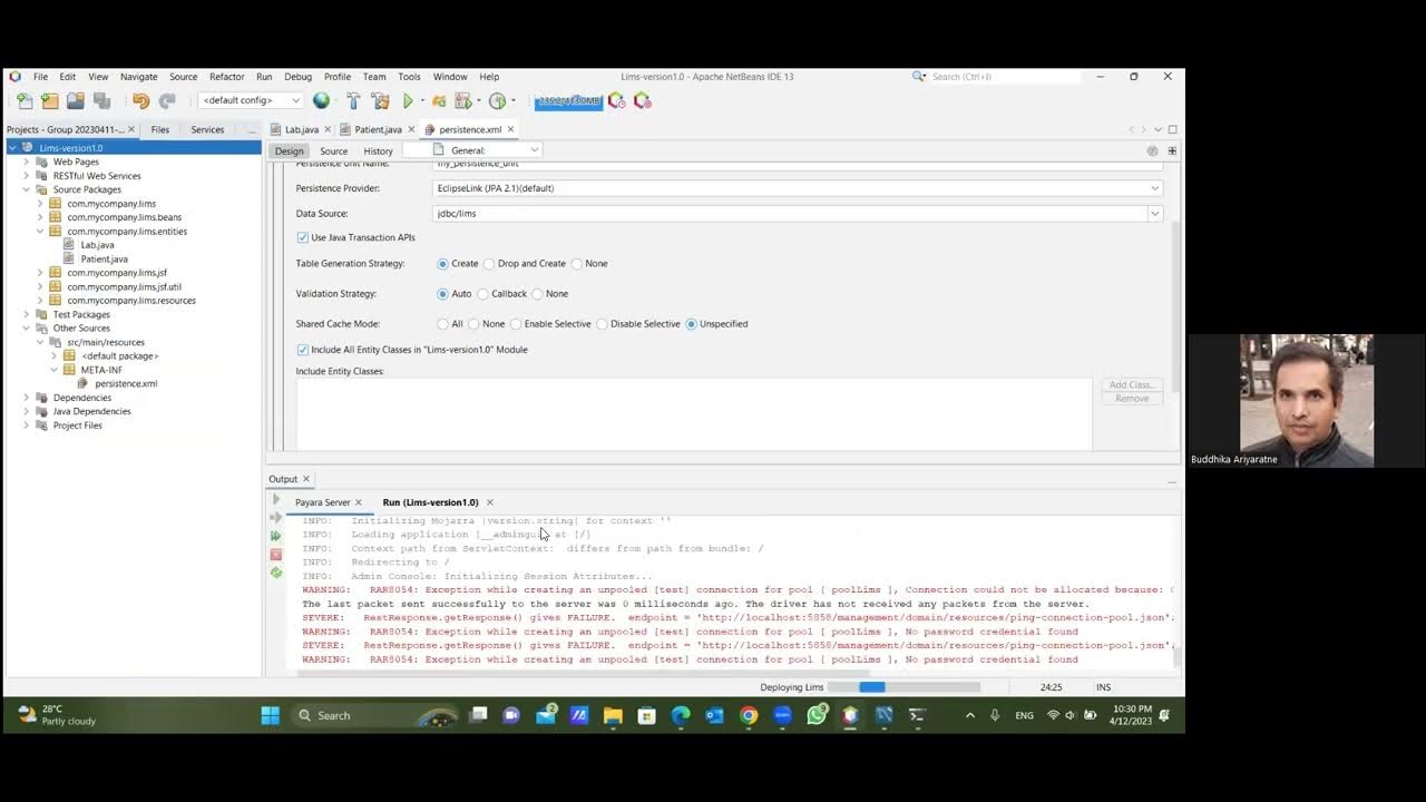 J2EE in Sinhala Persistence xml - YouTube