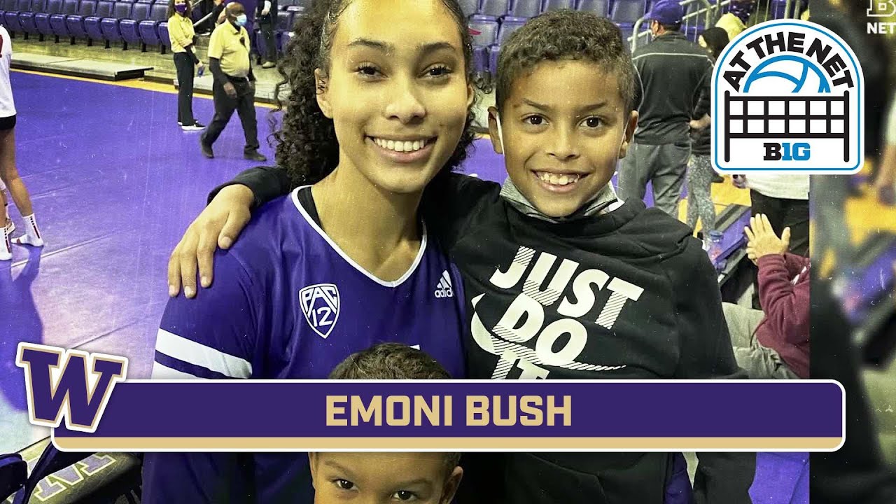 Spotlighting Emoni Bush | Washington Volleyball | At The Net - YouTube