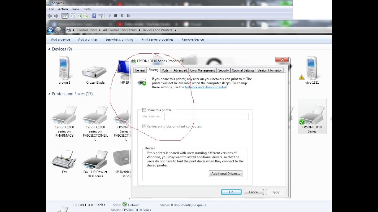 how to share printer to everyone in easy way - YouTube