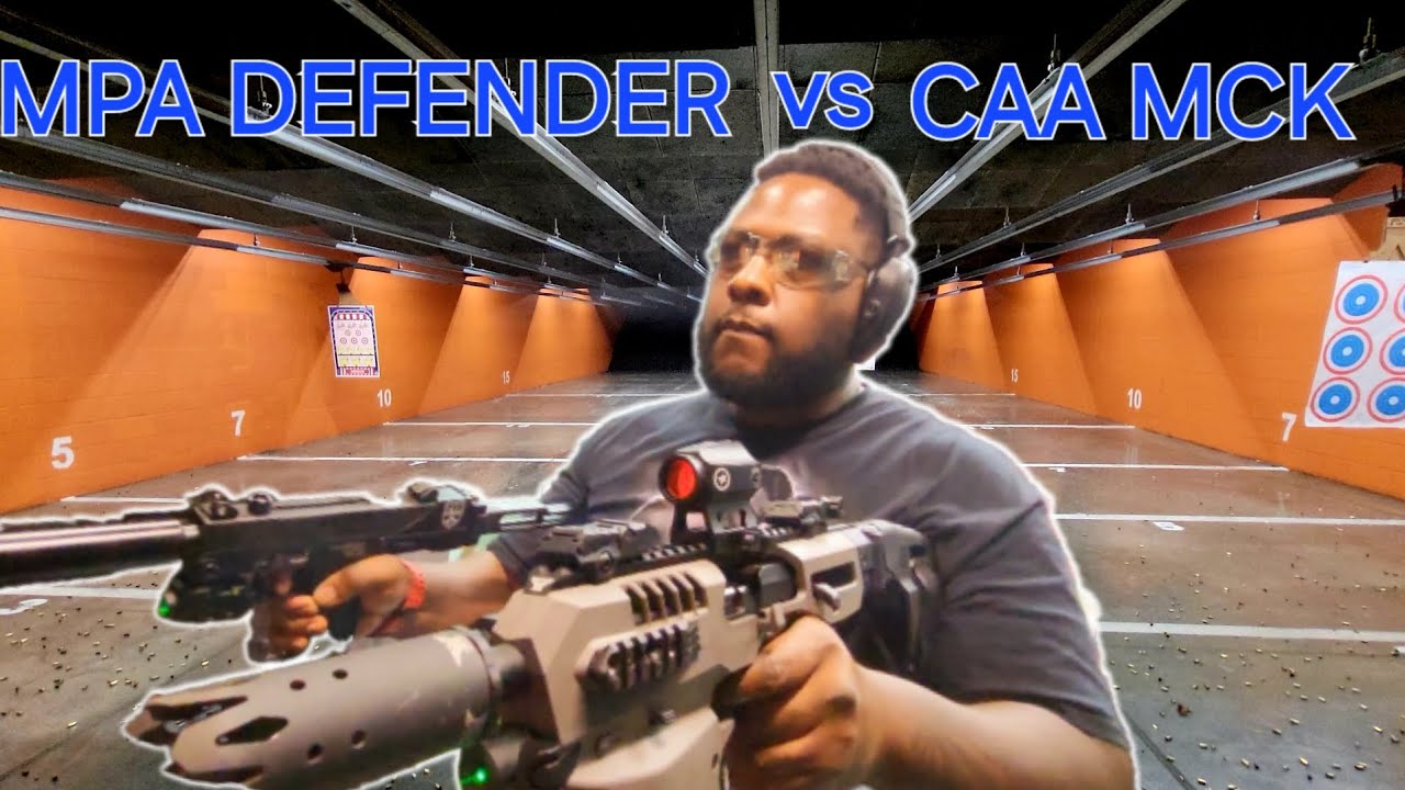 Masterpiece Arms Defender folding brace - YouTube