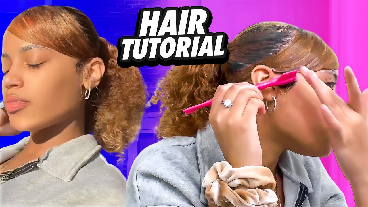 GRWM HOW I DO MY EDGES😍 | HAIR TUTORIAL - YouTube