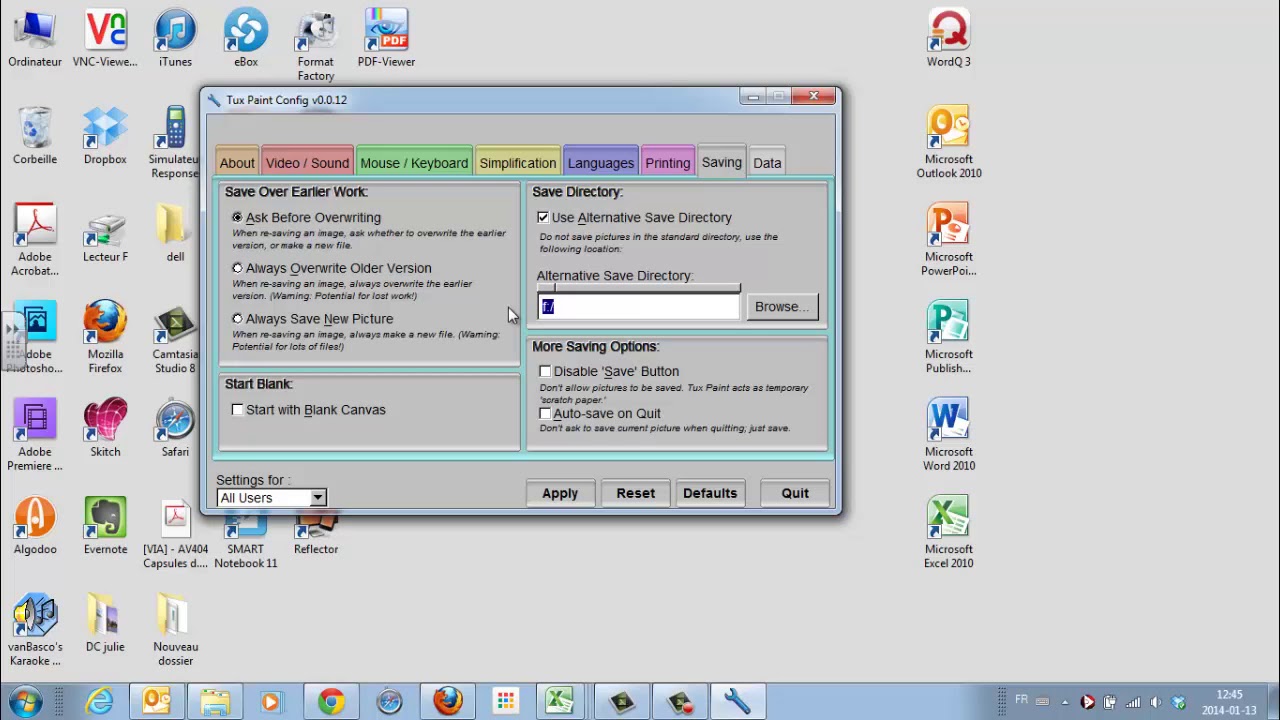 Configurer Tux Paint - YouTube