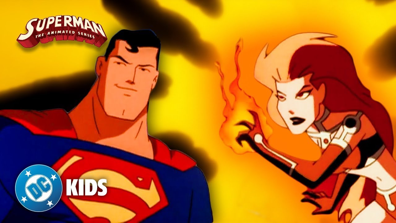 Superman: The Animated Series "Volcana is Rescued by Superman" Video ...