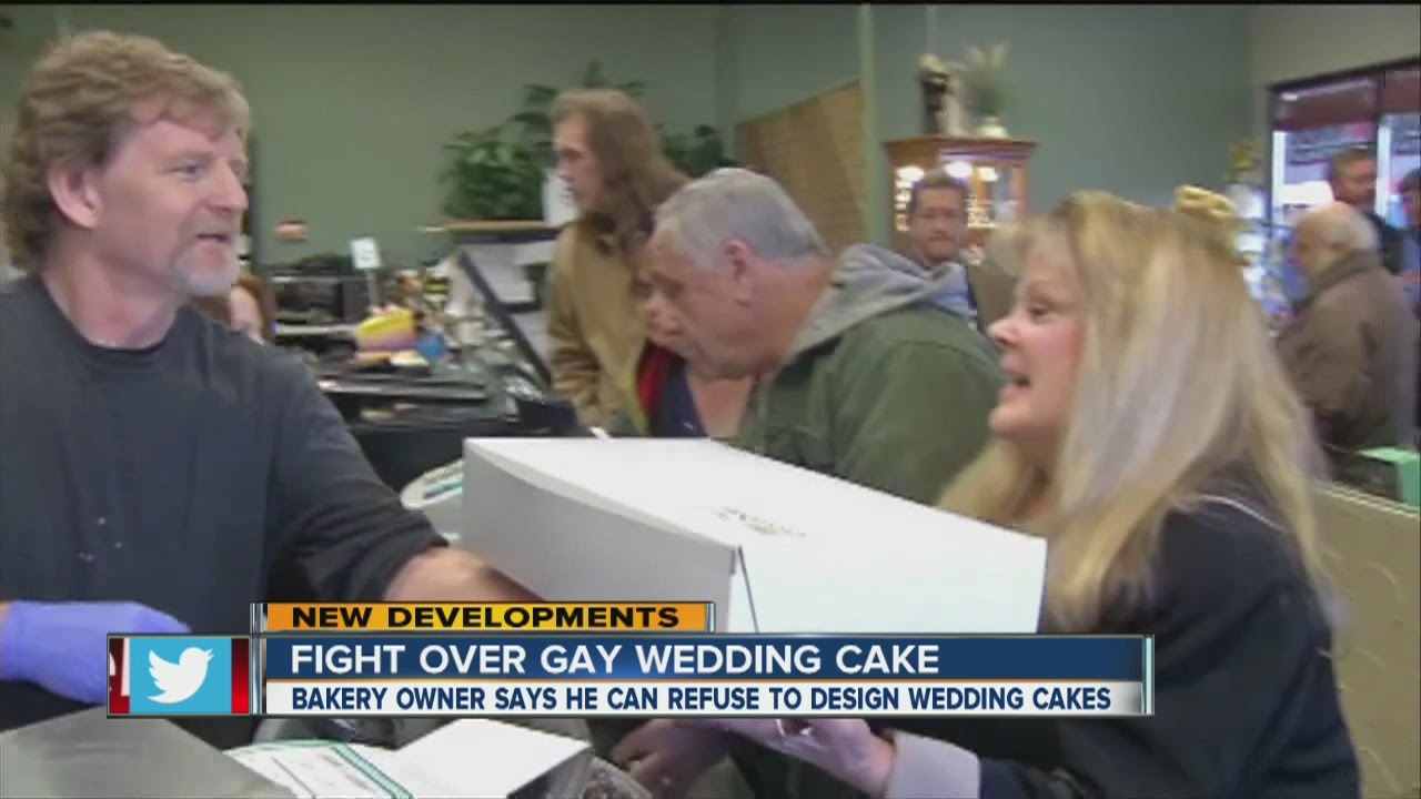 Gay wedding cake fight goes to Appeals Court - YouTube