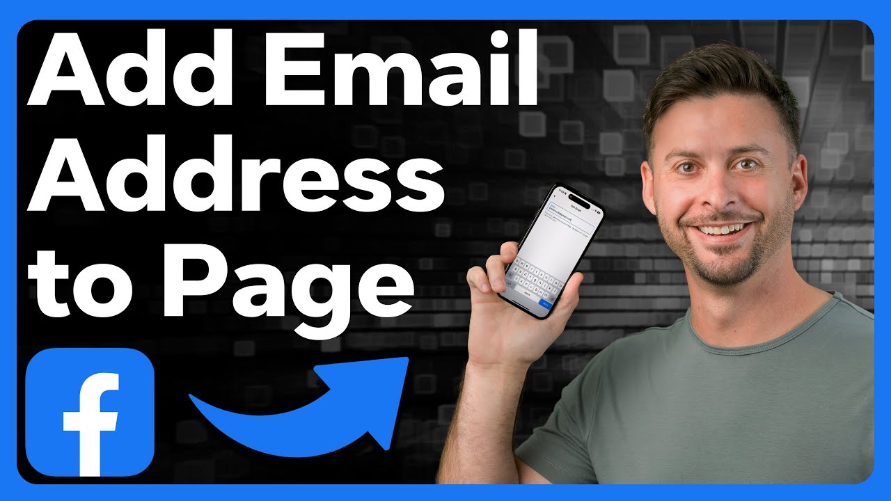 How To Add Email Address To Facebook Page - YouTube