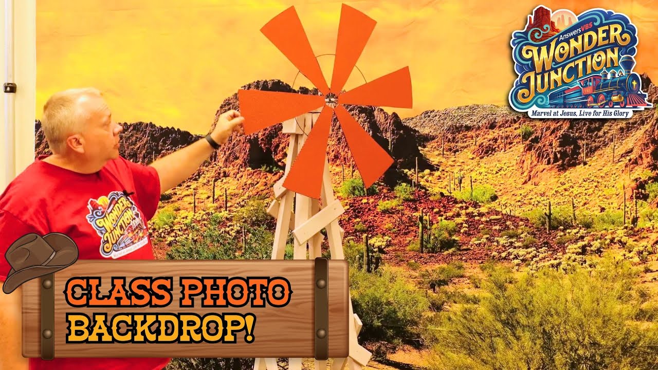 New Group Photo Backdrop! | Wonder Junction VBS: Decorations - YouTube