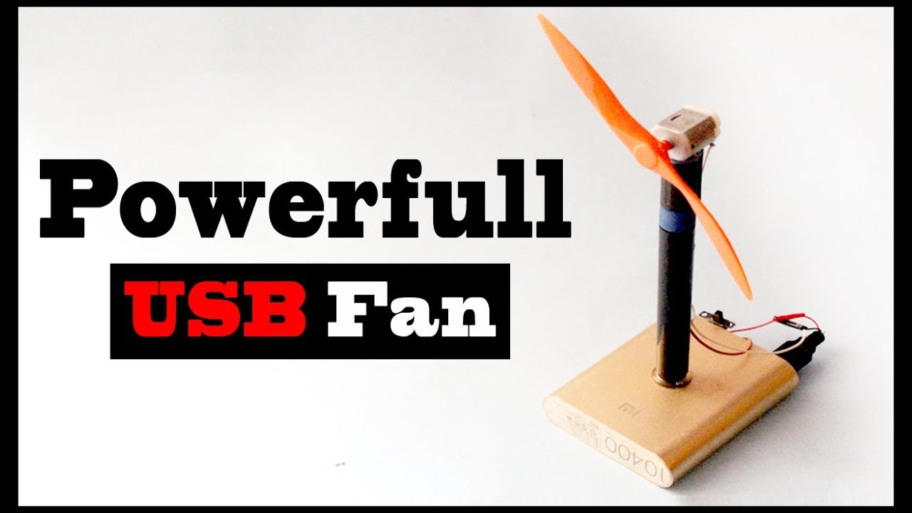 How to make a powerfull fan at home - YouTube