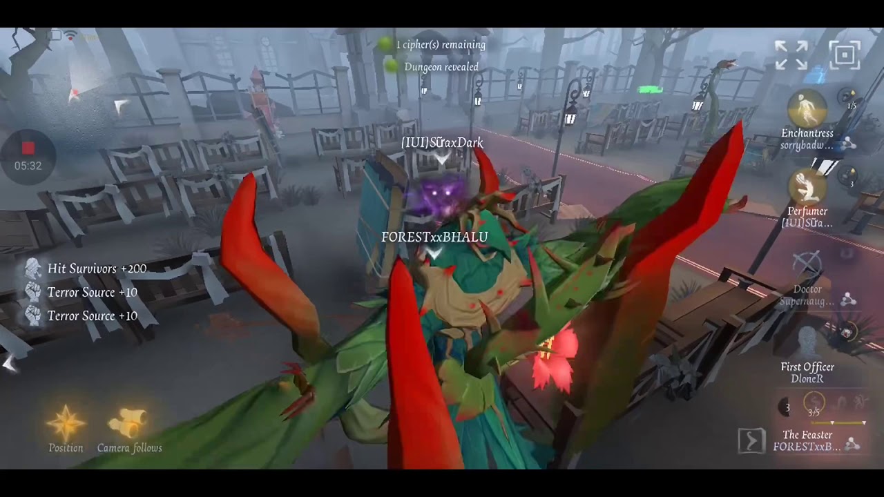 IDENTITY V (Asia server) Gameplay #1 (THE Feaster) Red church Map - YouTube