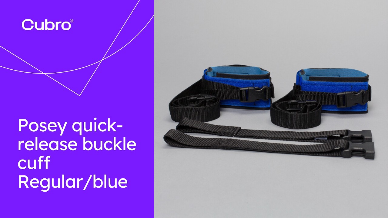 Application guidance for the Posey quick-release buckle cuff - Regular ...