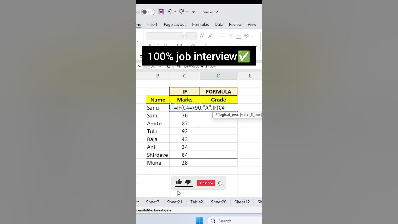 Advanced Excel: Using IF Function with Multiple Conditions - YouTube