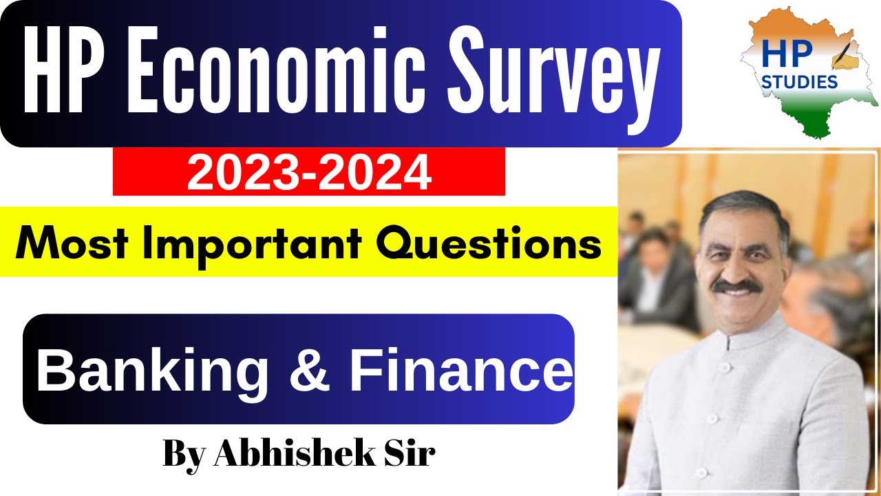 HP Economic Survey 2023-24 | Most Important Questions | Chapter Wise # ...