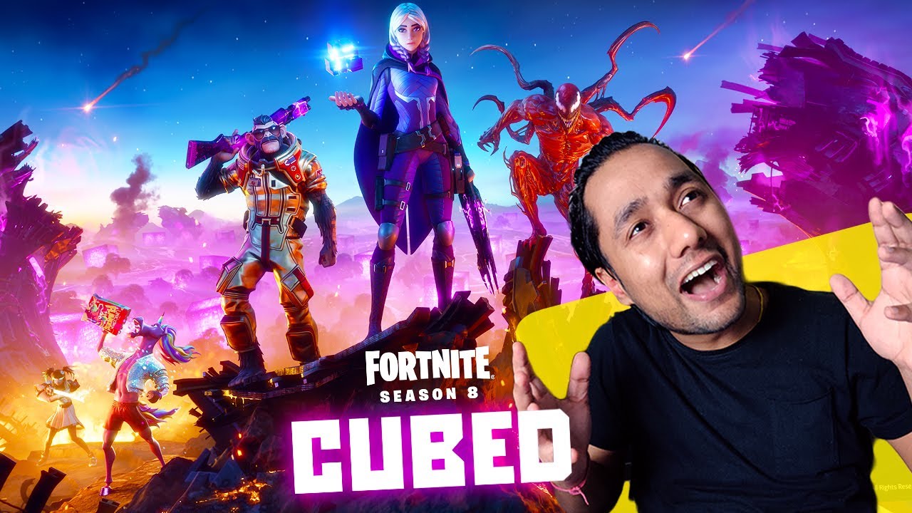 🔴 *NEW* SEASON 8 "FORTNITE CUBED' PLAYING FIRST TIME & BATTLE PASS👽🔥 ...