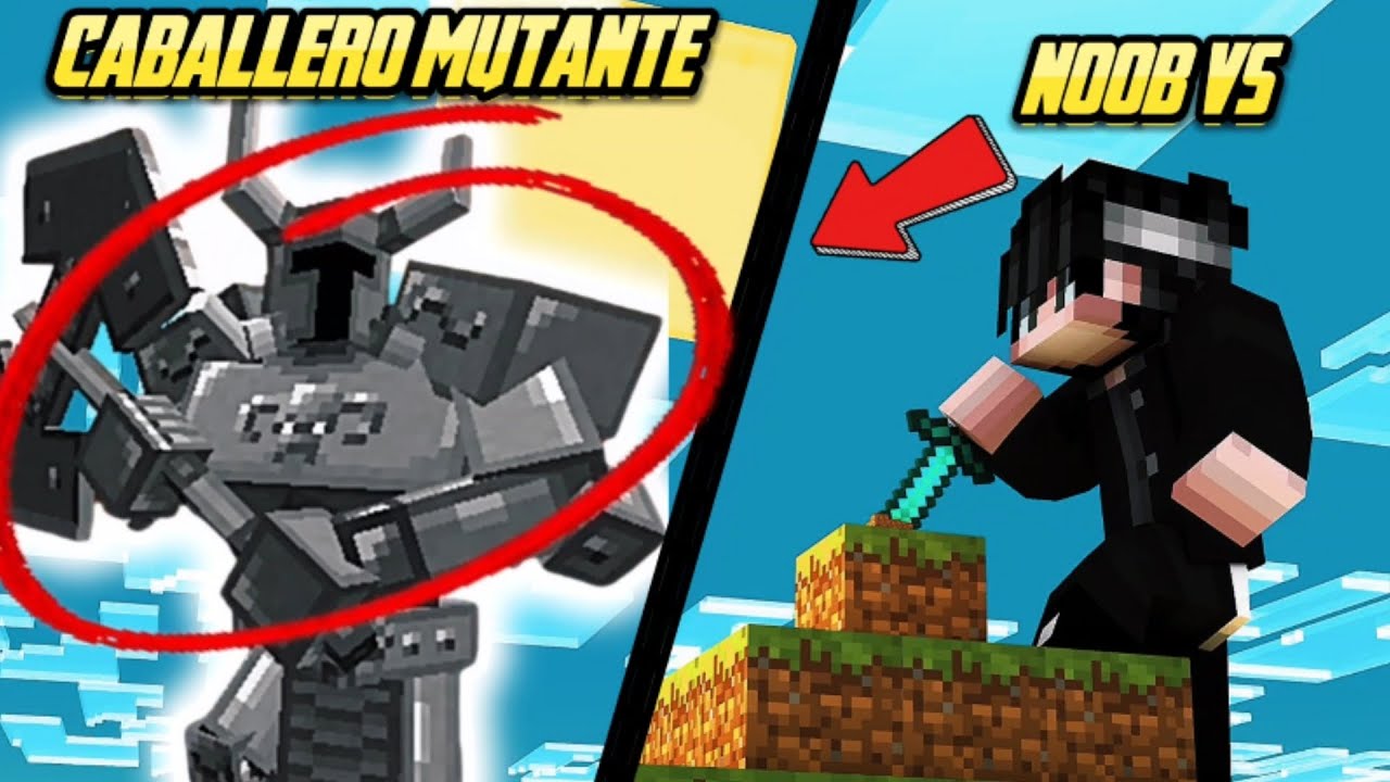 MINECRAFT PERO *ME ENFRENTO AL CABALLERO MUTANTE* / MINECRAFT BUT *I ...