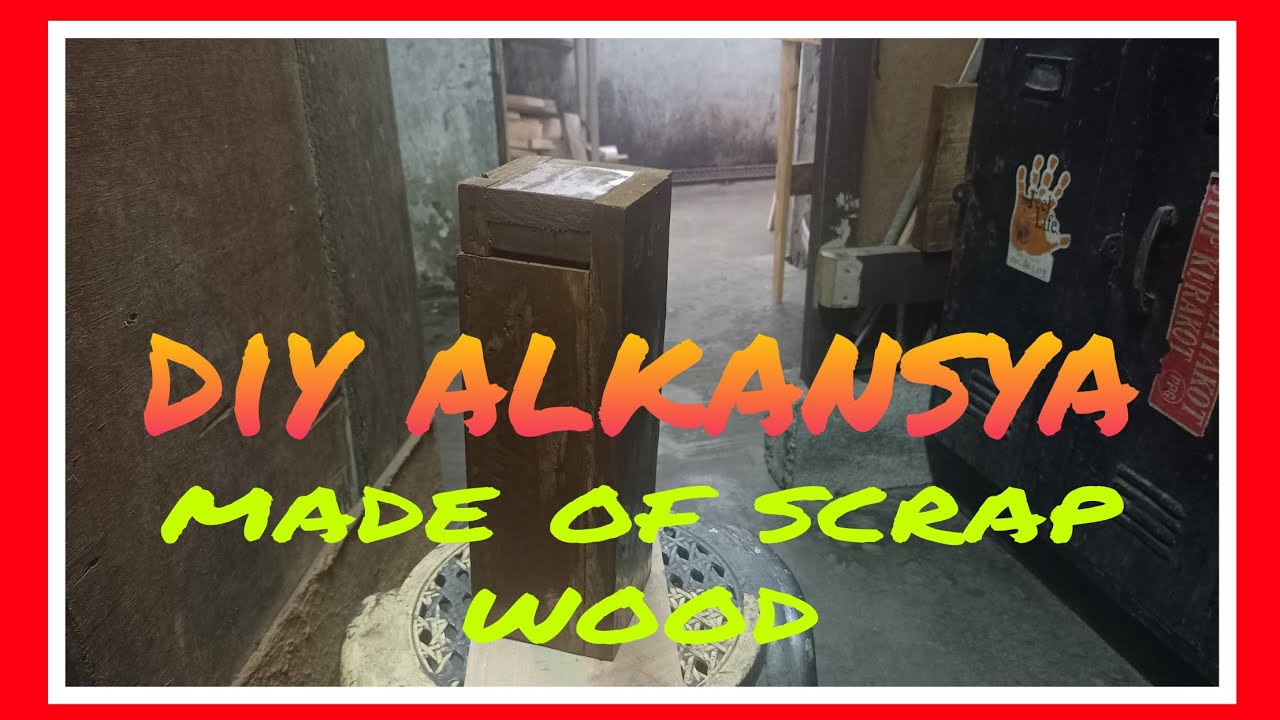 diy alkansiya gawa sa scrap wood - YouTube