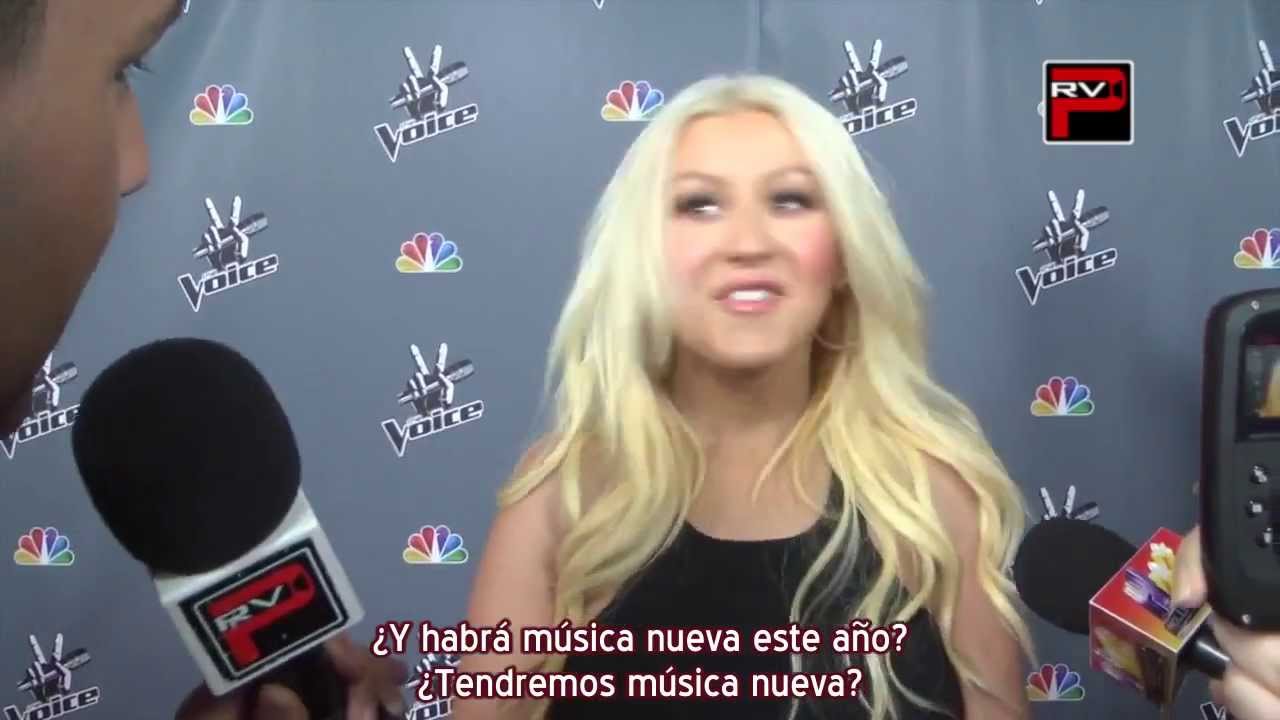 Christina Aguilera - Entrevista PRVP en Premier The Voice 4° temporada ...