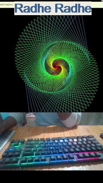Amazing Rotating Graphics Design Using Python Turtle 🐢coding Python 6930
