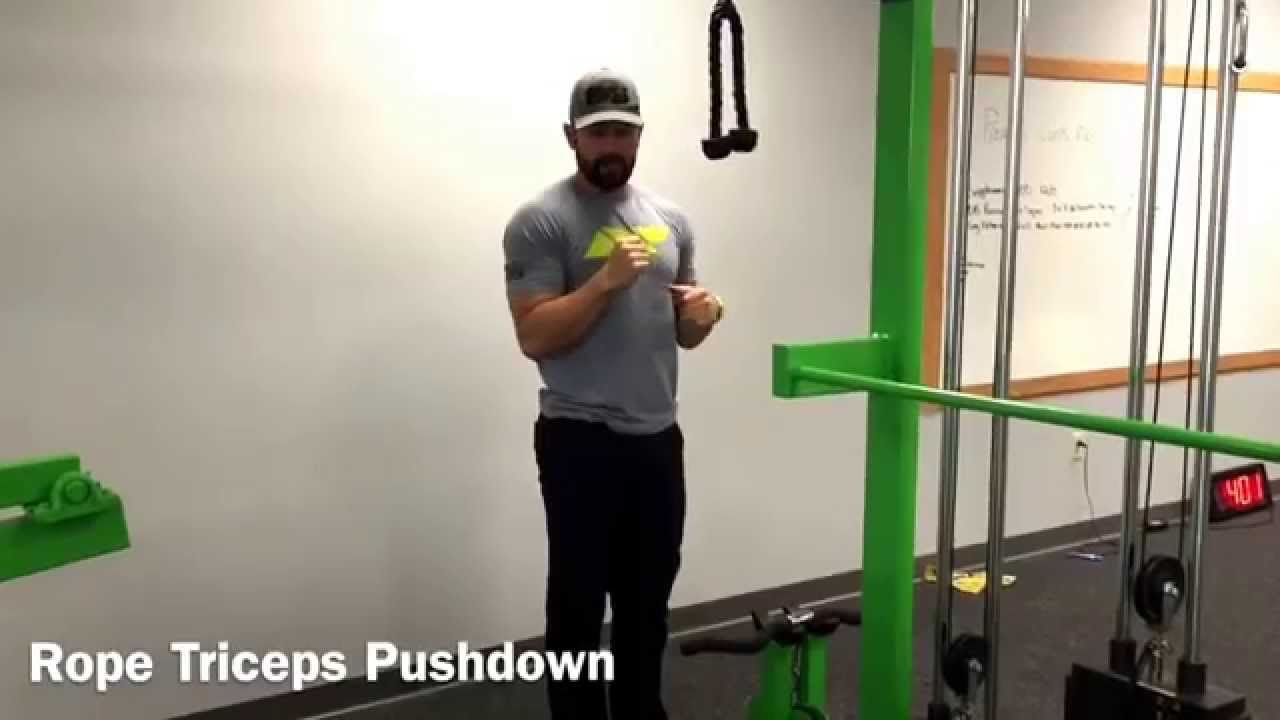 Tricep Rope Pushdown - 915 Gym Tutorial - YouTube
