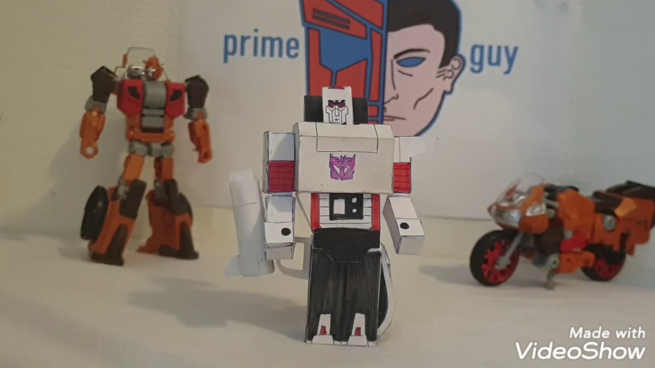 Papercraft transformers g1 megatron review. With primee - YouTube