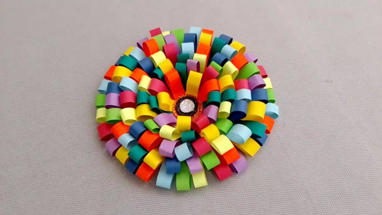 Beautiful Wall Hanging Craft। Colorful Paper Craft। Paper Crafts Ideas ...
