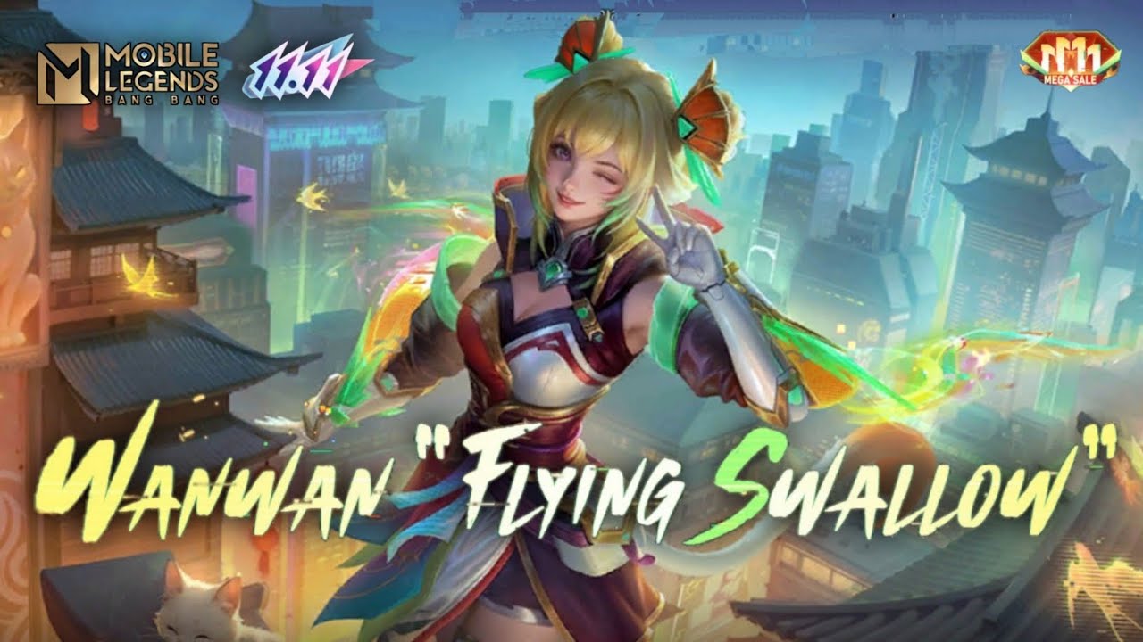 WANWAN "FLYING SWALLOW" Skin Gameplay! - Mobile Legends: Bang Bang ...