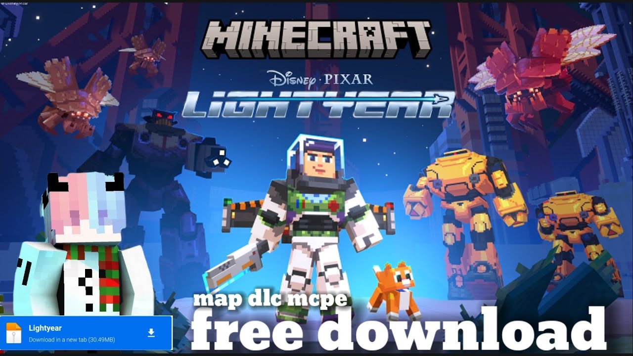 Map lightyear Minecraft dlc !!! free download 1.19 - YouTube