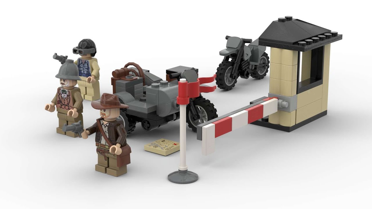 Lego 7620 Indiana Jones Motorcycle Chase Speed Build Studio LDD by ...