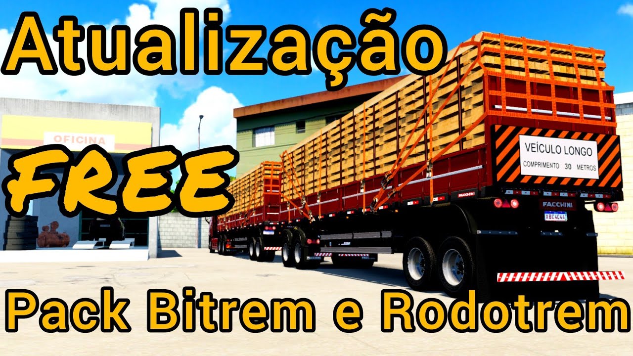 FREE Atualização Pack Bitrem e Rodotrem FREE AM29 ETS2 1.46 - YouTube