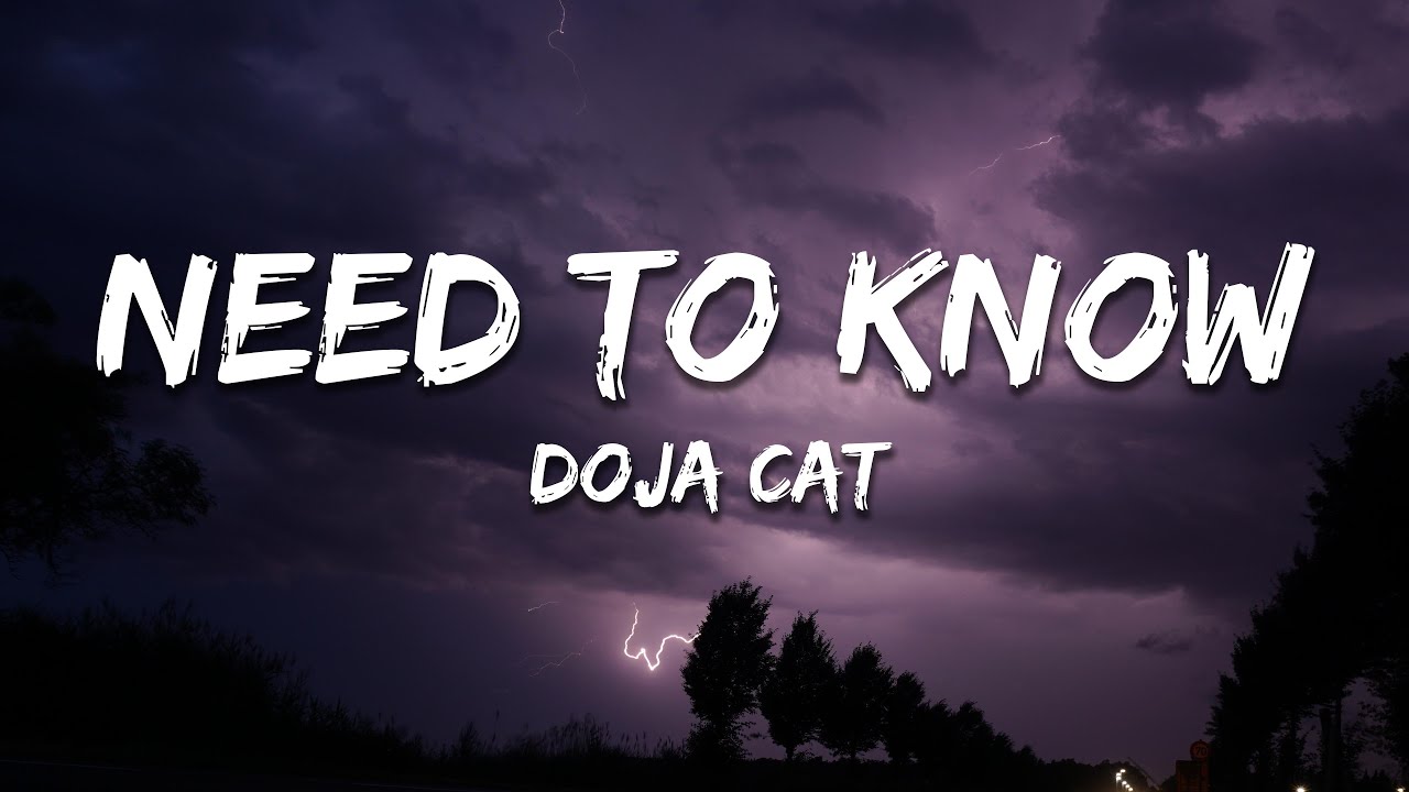 Doja Cat - Need To Know (Lyrics) - YouTube