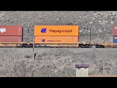 UP-8219 Leads a Stack Train Through Lava Hot Springs, ID (4/5/25) - YouTube