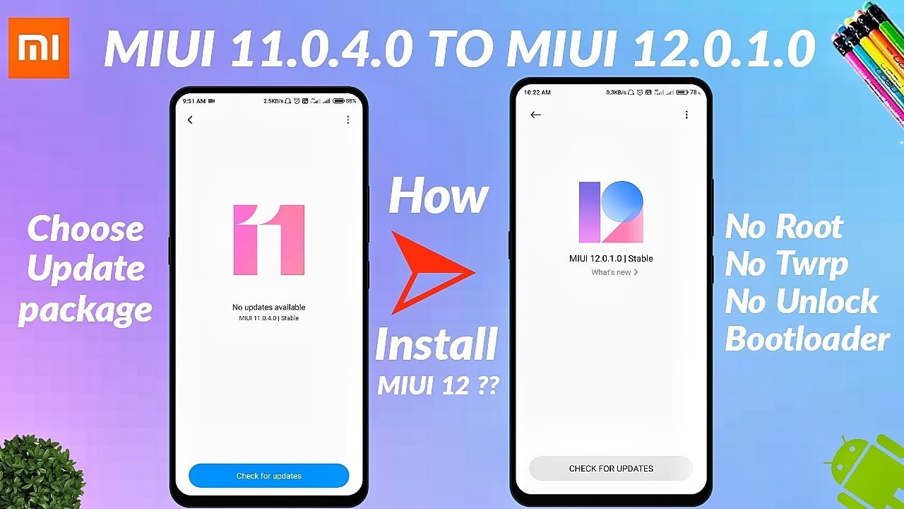 How to install MIUI 12 With Choose Update Package ?? Feat Redmi K20 🔥🔥🔥 ...