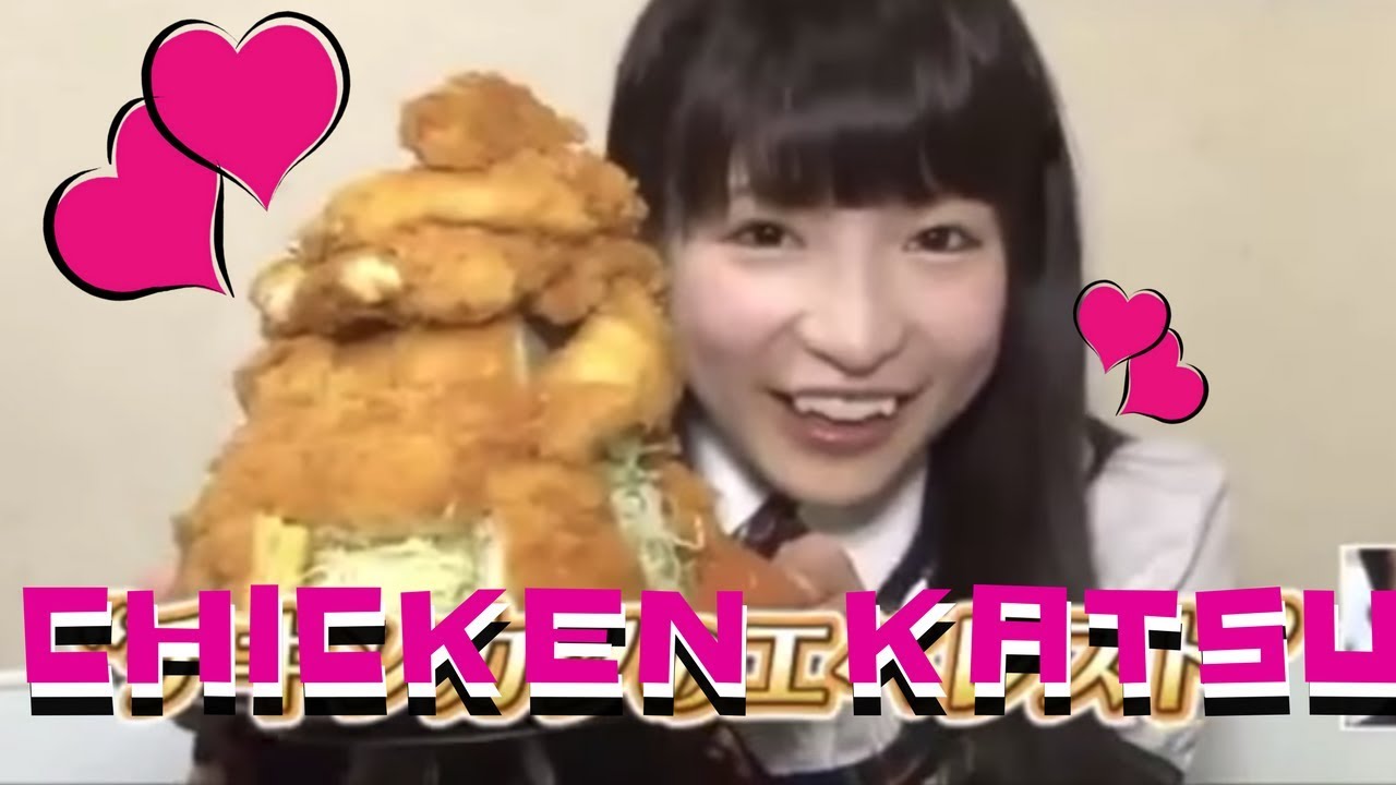 [Oogui] Chicken Katsu Battle with Moe Azu~!! - YouTube