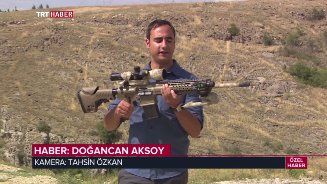 TÜRKİYE'NİN YENİ MİLLİ KESKİN NİŞANCI TÜFEĞİ KNT 76'NIN ATIŞ ANI - YouTube