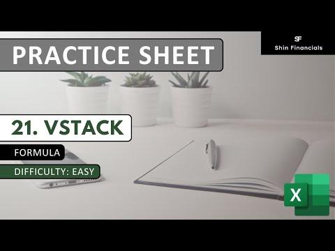 Excel - How to use the VSTACK Function - YouTube