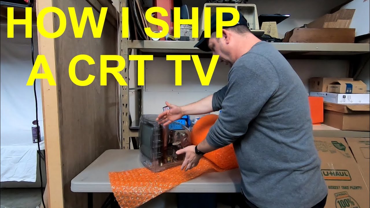 How I Pack & Ship Vintage CRT TVs Monitors - YouTube