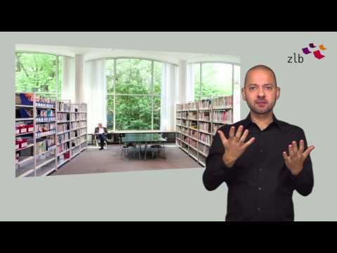 Die Zentral- und Landesbibliothek Berlin stellt sich gebärdensprachlich vor.