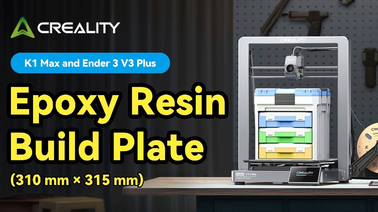 CREALITY K1 Max Build Plate Epoxy Resin 310×315mm - YouTube