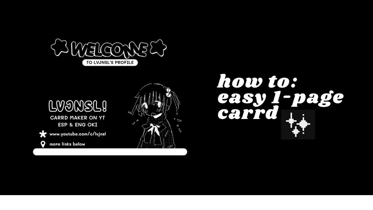simple & minimalist; one page carrd tutorial - YouTube