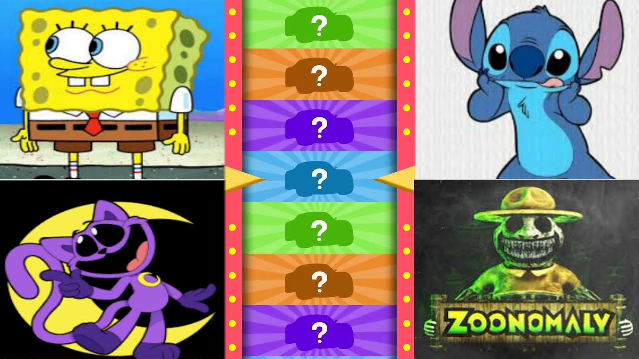 SPONGE BOB EXE 🆚 LILO & STICH EXE 🆚 CATNAP EXE 🆚 ZOONOMALY EXE in Tiles ...