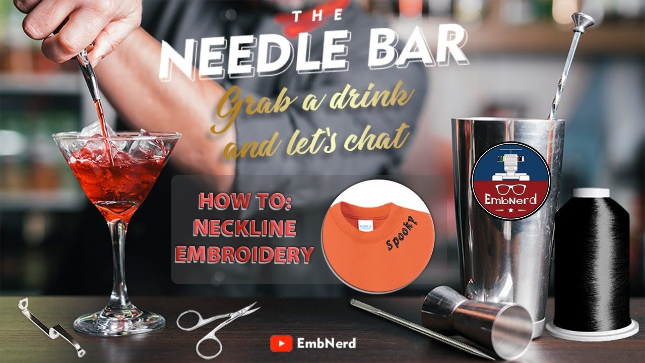 The Needle Bar: How To: Curved Neckline Embroidery - YouTube