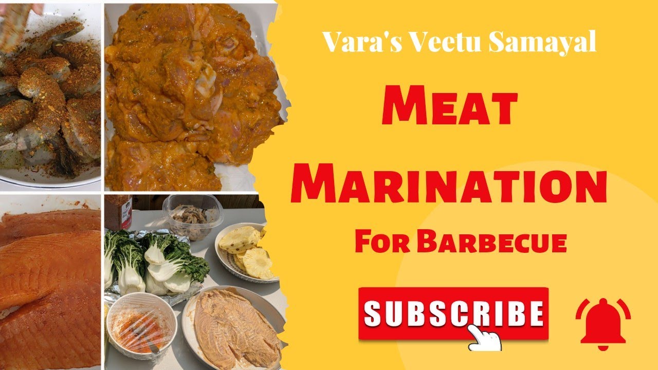 Indian style Barbecue Marination / Barbecue in Canada / Chicken Prawns ...