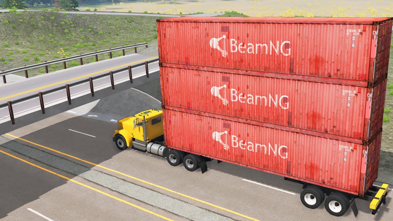 Trucks vs Destructible Bridges — BeamNG Drive - YouTube