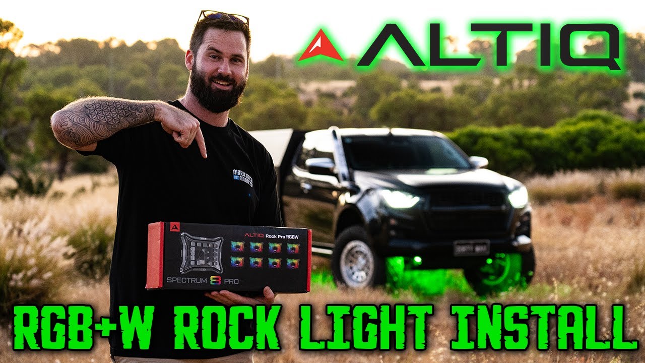 Dirty Max ALTIQ RGB+W Rock Light Install - YouTube