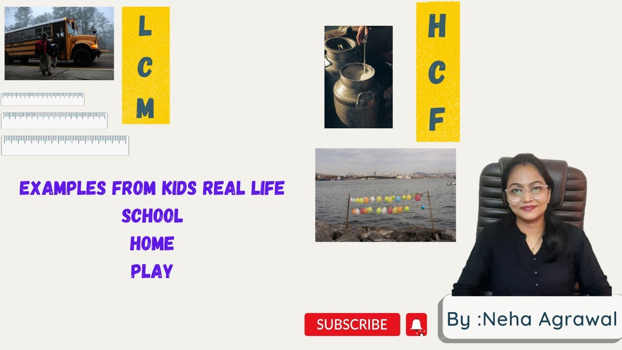 HCF & LCM with Real Life Examples of Kids || Easy Explanation of HCF ...