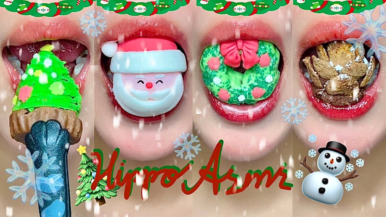 ASMR🎄☃️ ️ Christmas Food Mukbang / 크리스마스 간식 먹방😋 - YouTube