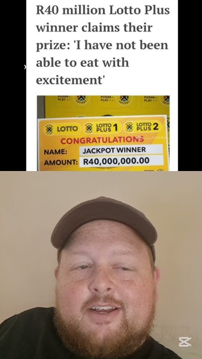 R40 Million Lotto Winner claims money in South Africa - YouTube