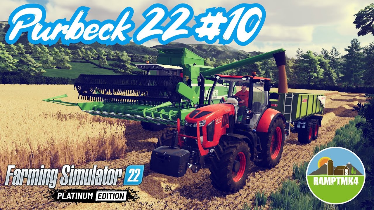 Purbeck 22 #10 Wheat Harvest Farming Simulator 22 #fs22 - YouTube