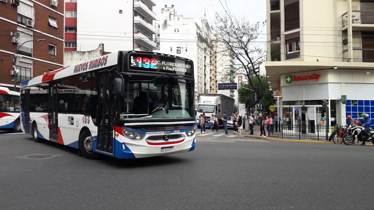 Línea 132 Ugarte Europeo en avenida Pueyrredon - YouTube