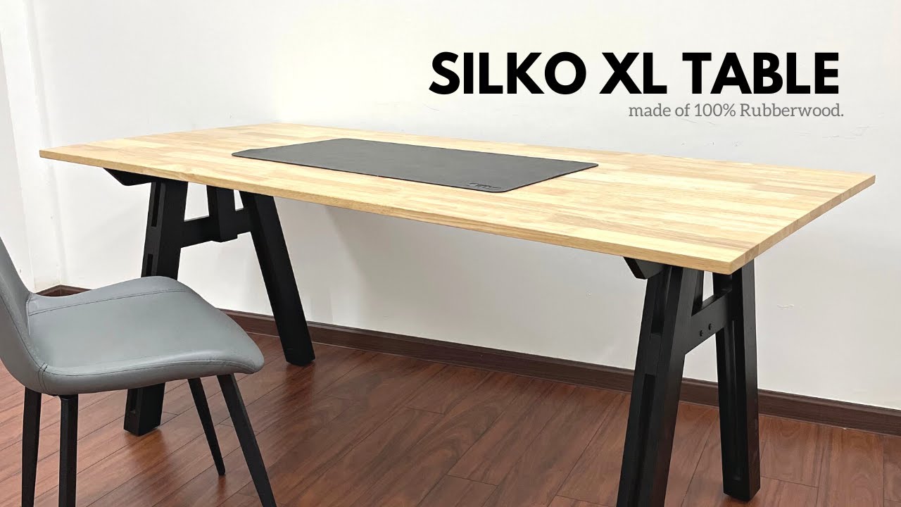 Silko XL Table made of 100% Rubberwood - YouTube