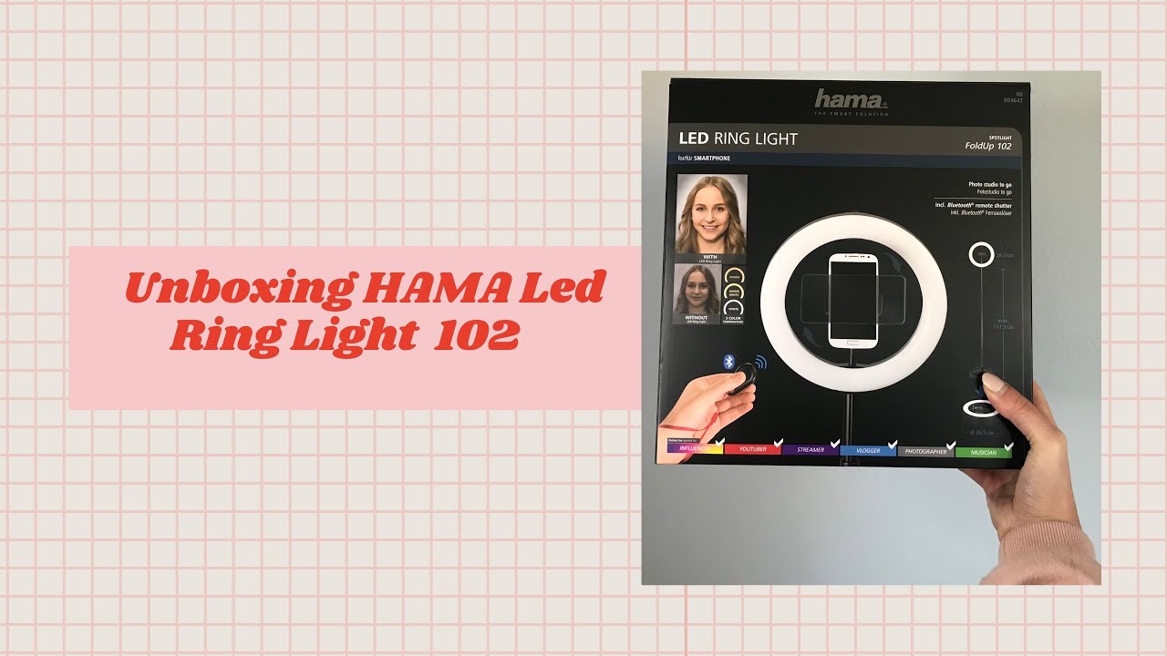 UNBOXING HAMA Led Ring Light 102 - YouTube