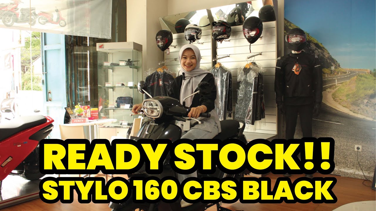 READY STOCK !!! Honda Stylo 160 CBS Glam Black - YouTube